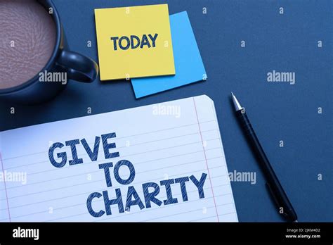 Handwriting Text Give To Charity Internet Concept Donate Giving Things