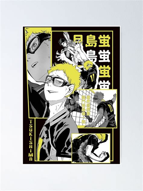 Kei Tsukishima Haikyuu Poster For Sale By Karasunoclothes Redbubble