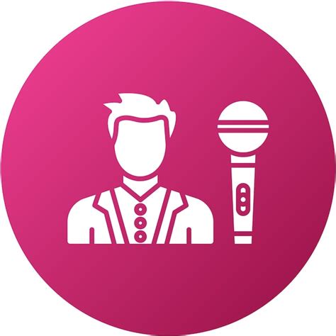 Premium Vector Vector Design Host Male Icon Style