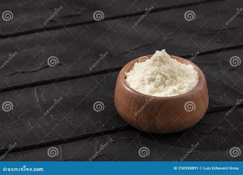 Powdered Milk With Nutrients In The Bowl Stock Image Image Of Growth