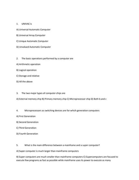 Computer Input And Output Device Mcq Question Pdf Computer Peripherals Computing