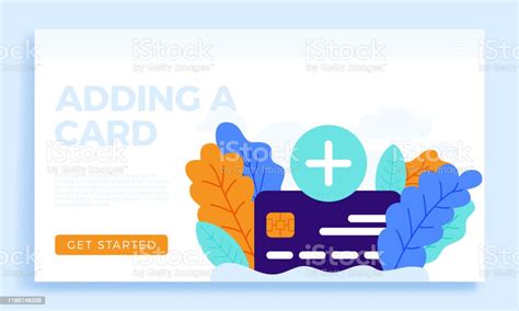플러스 버튼 및 신용 카드 벡터 방문 페이지 또는 프리젠 테이션에 대한 스톡 일러스트 레이션 은행 계좌를 개설하거나 의료 서비스를 지불하는 개념 은행 신용 카드 열기 구매에