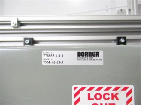 Dorner Conveyor 3200 Series 106 5 In Long X 8 In Wide W Motor And