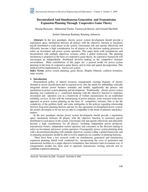 Pdf Decentralized And Simultaneous Generation And Transmission Expansion Planning Through