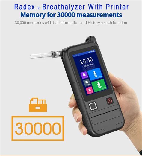 Alcohol Breath Analyser With Printer Radex Breathalyzers