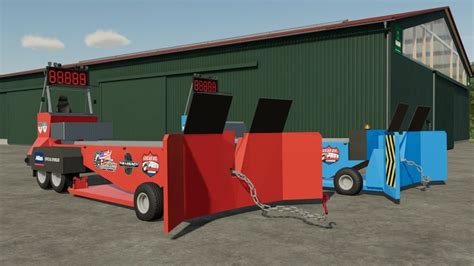 FS22 Tractor pulling a sled v 1 0 0 0 Other trailers Mod für Farming