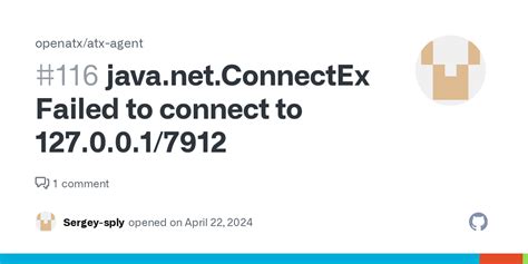 Connectexception Failed To Connect To 1270017912 · Issue 116 · Openatxatx Agent