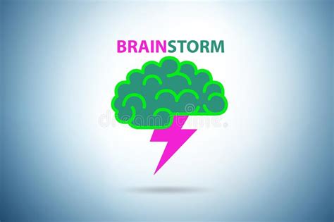 Brainstorming Concept As A Way Of Finding Solutions Stock Illustration Illustration Of