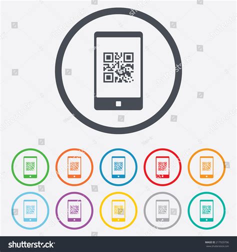 Qr Code Sign Icon Scan Code Stock Illustration 217929796 Shutterstock