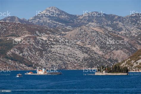 Kotor의만의 Perast 몬테네그로의 마을 조감도 건물 외관에 대한 스톡 사진 및 기타 이미지 건물 외관 건축 공중