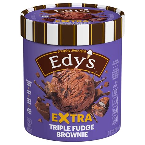 Dreyers® Rocky Road Collection Triple Fudge Brownie Ice Cream Tub 48