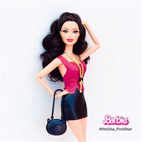 Barbie Style Raquelle Wears Pinkstar Handmade Outfit
