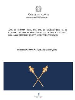 DELIBERAZIONE N 18 SEZAUT 2018 QMIG Corteconti It Deliberazione N