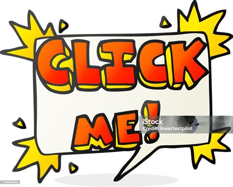 Freehand Drawn Cartoon Click Me Symbol Stock Illustration Download