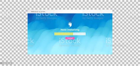 loading process screen installing app or software progress loading bar