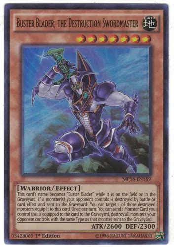 Yugioh Buster Blader The Destruction Swordmaster Ultra 1st Meses Sin
