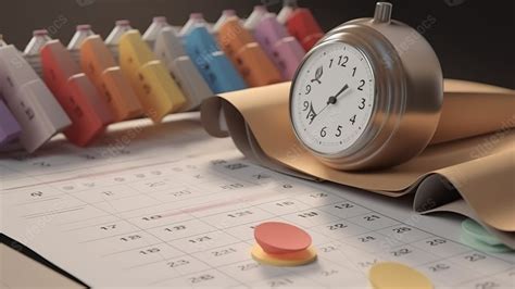 การวางแผนงานในกระดาษธุรกิจพร้อมนาฬิกา ดาวน์โหลดพื้นหลัง Powerpoint ฟรี Slidesdocs