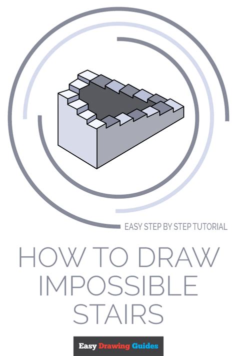 How To Draw Impossible Stairs Really Easy Drawing Tutorial Very Easy