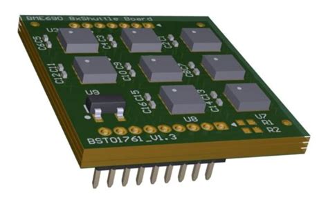 Bme690 8x Shuttle Board Features Eight Identical 4 In 1 Gas And Air Quality Sensors Cnx Software