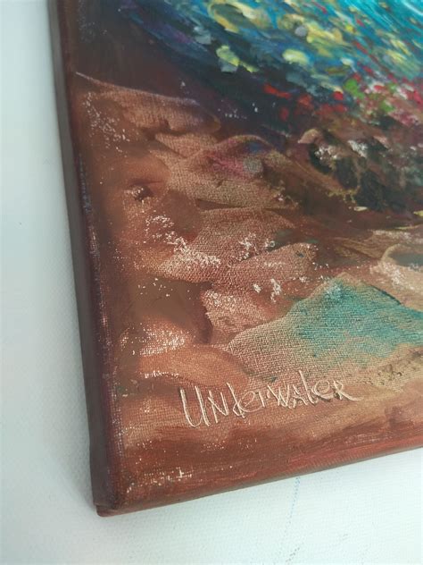 Olga Nikitina Coral Reef Underwater Painting Original Art Sea Life