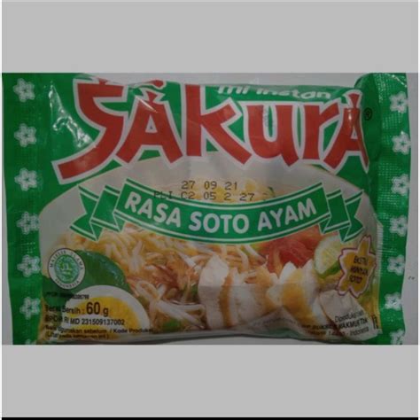 Jual Mie Instan Sakura Mie Kuah Rasa Soto Ayam 60g Shopee Indonesia