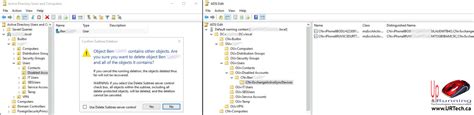 Solved Active Directory Object Contains Other Objects Use Delete Subtree Up And Running Inc