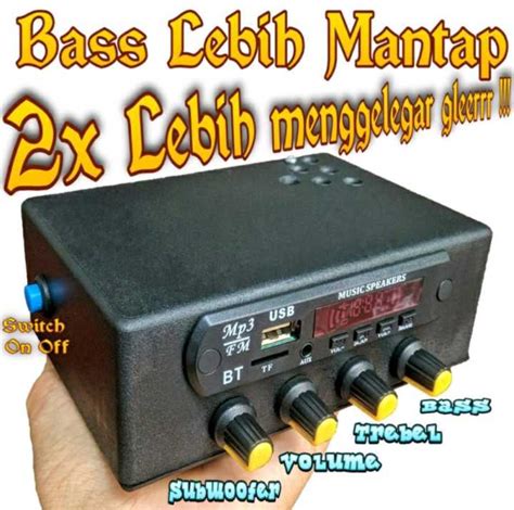 Amplifier Mini 12 Volt Subwoofer Power Kelas D Lazada Indonesia