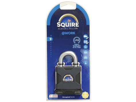 Squire Stronghold Padlock Hardened Steel Body Width 50mm Security