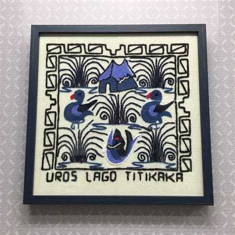 Peruvian Pillowcase Stretched With A Form Insert And Presented In A
