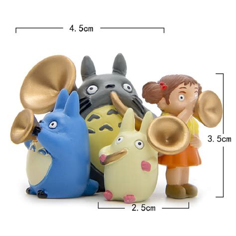 Studio Ghibli Totoro Action Figures Musical Instruments Hayao Miyazaki