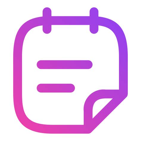 Icono De Notas Adhesivas Generic Gradient