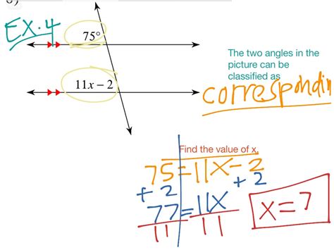 Parallel Lines Cut By A Transversal Math Geometry Angles Middle