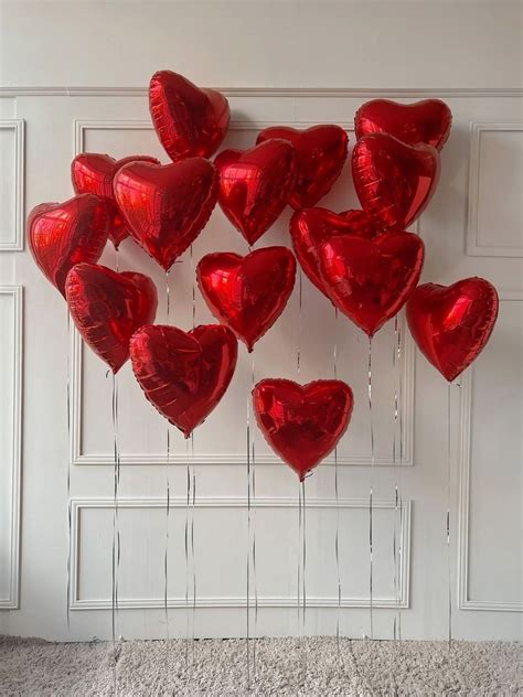 Red Heart Balloon Red Balloon Love Balloon Engagement Proposal Decor