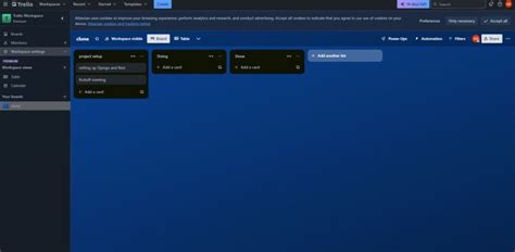Starting Clone Of Trello Project Api As A Backend Developer I Should Try To Create A Trello