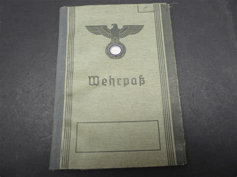 Wehrpass With Standard Entries Very Good Condition
