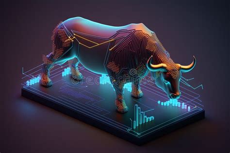 Stock Market Bull Market Trading Graph Stock Illustration