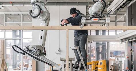 Spatial Timber Assemblies Houtconstructie Met Robots