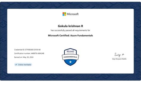 Gokula Krishnan R On Linkedin Microsoft Fundamentals Azure