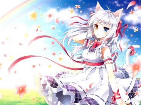 Anime Cat Girl Black Hair 2321x1600 Wallpaper