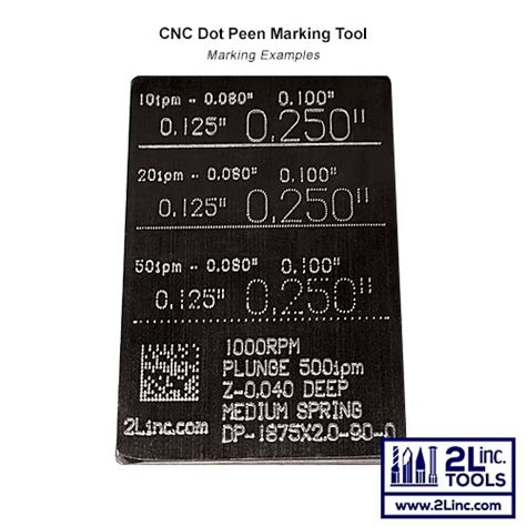 Cnc Dot Peen Marking Tool For High Speed Dot Peen Marking 2l Inc