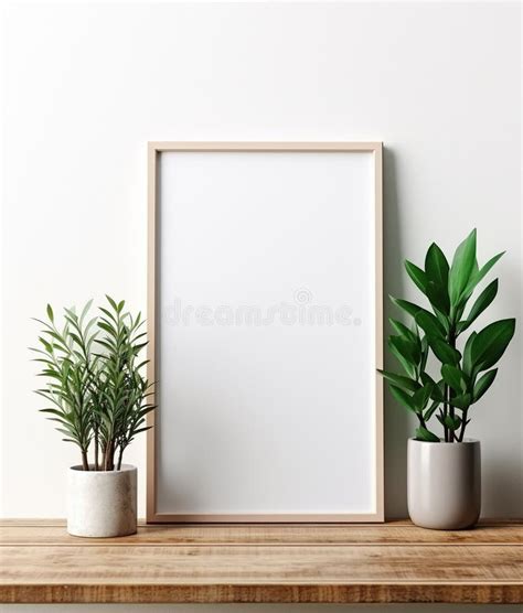 Simple Frame And Blank Canvas Generative Ai Stock Illustration Illustration Of Blank