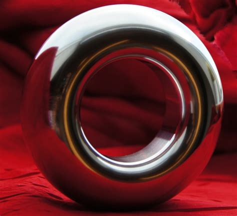 Donut Cock Ring Ball Stretcher Ultimate Custom Design Stainless