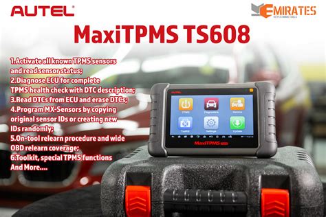 Autel Maxitpms Ts608 Complete Tpms And All System Servıce Tablet Tool