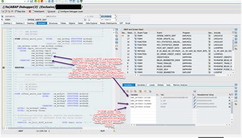 debugging steps of sales order credit exposure update analysis from sd