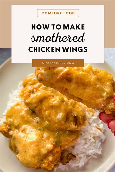 Smothered Chicken Wings And Gravy Smothered Chicken Recipes Chicken