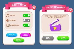 2 400 Game Menu UI User Interface Templates Free Download Pikbest