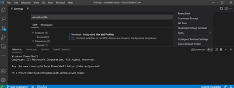 Vs Code Integrated Terminal Wsl Hassiweb S Memo