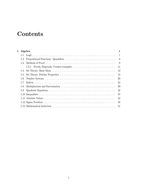 Algebra Notes Pdf Mathematical Proof If And Only If