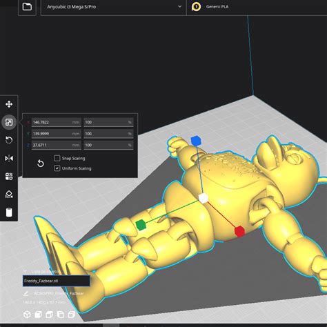 STL File FLEXY FIVE NIGHTS AT FREDDY S PRINT IN PLACE WITHOUT SUPPORT