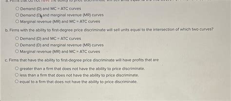 Solved Demand D And MC ATC CurvesDemand D And Chegg